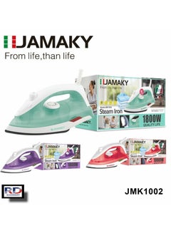 JAMAKY Italy 1800 Watts Real Power Steam Iron for Clothes and Curtains ...