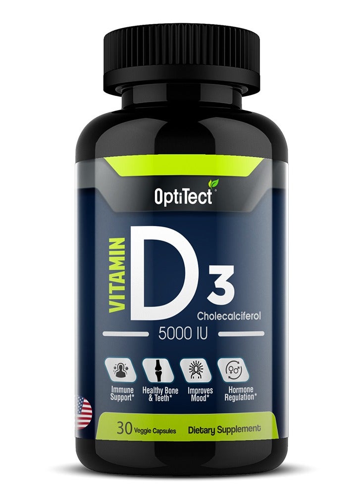 OptiTect Vitmain D3 Immune Support Health Bone And Teeth Improves Mood ...