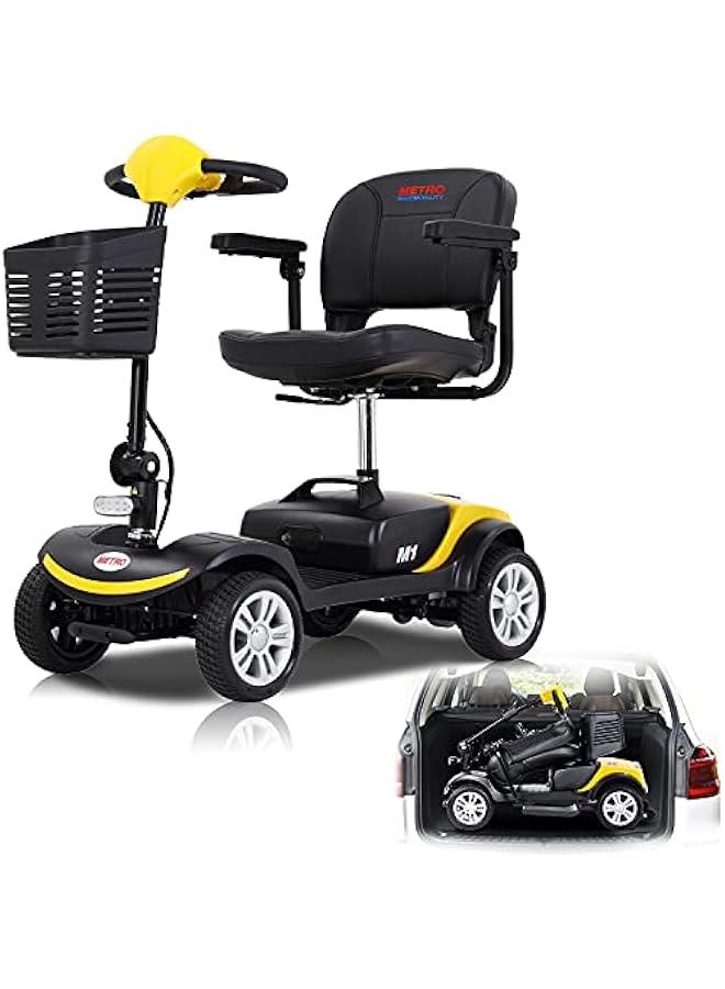 Arabest Upgraded Compact Mobility Scooters for Adults, Folding 4 Wheel ...