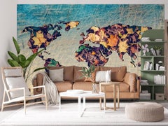 Dekoros One Piece Cafe World Map Wallpaper | Best Price UAE | Dubai ...