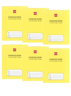 Deli 6-Piece Four Line Notebook With Left margin A5 Size 100 Pages ...