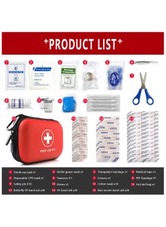 Generic 90 Pcs First Aid Kit + Survival kit for Treat, Protect Minor ...