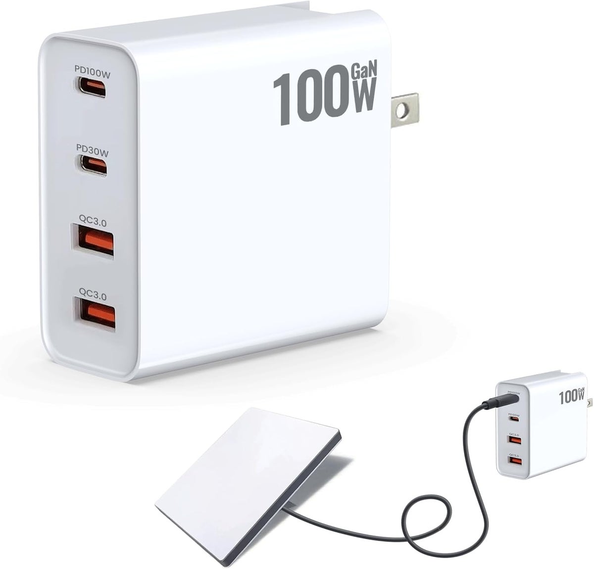 weishan PD100W USB C Fast Charger for Starlink Mini 4 Ports USB Type C ...