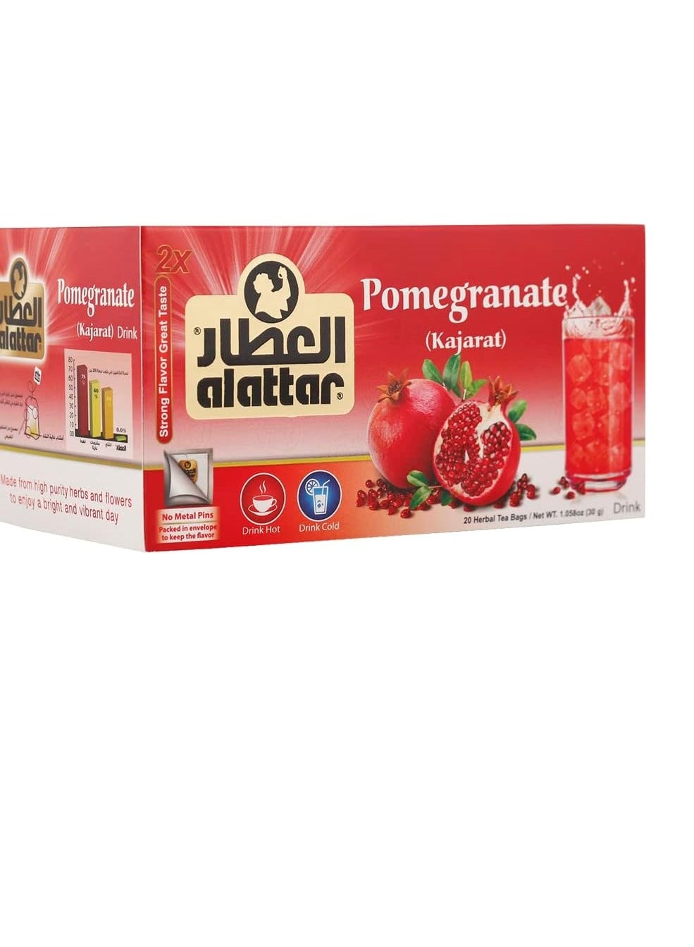alattar Alattar Pomegranate 20 Tea Bags | Best Price UAE | Dubai, Abu Dhabi