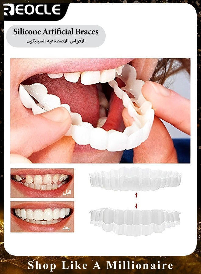 REOCLE Denture Teeth Temporary Fake Teeth Clear Aligners Invisible ...