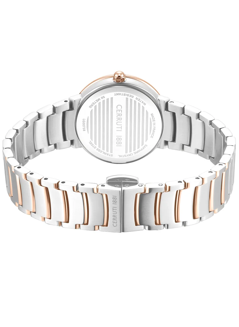 CERRUTI 1881 Silver Women's Filiano Analog Women's Watch - Brown Mother ...
