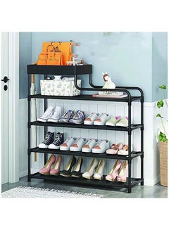 Yameem 4 Tier Shoe Rack Multi Layer Home Door Dustproof Indoor Shoe ...
