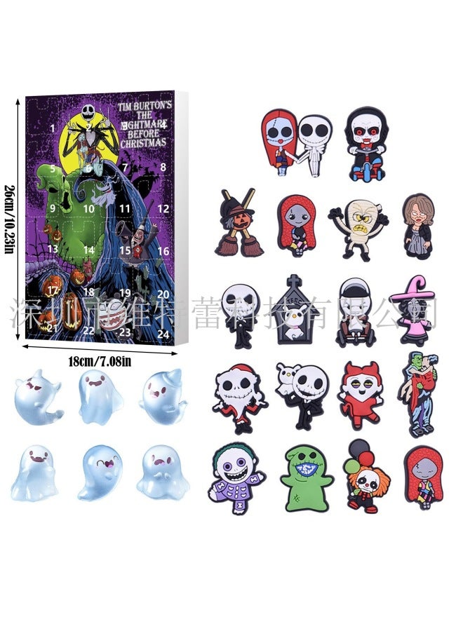 Generic New Skull Jack Advent Calendar Box Countdown 24 Days Horror ...