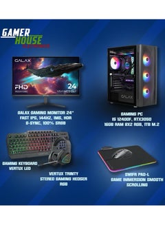 Deskooze Gaming PC Bundle with 30 Series GPU - Intel Core i5 12400F ...