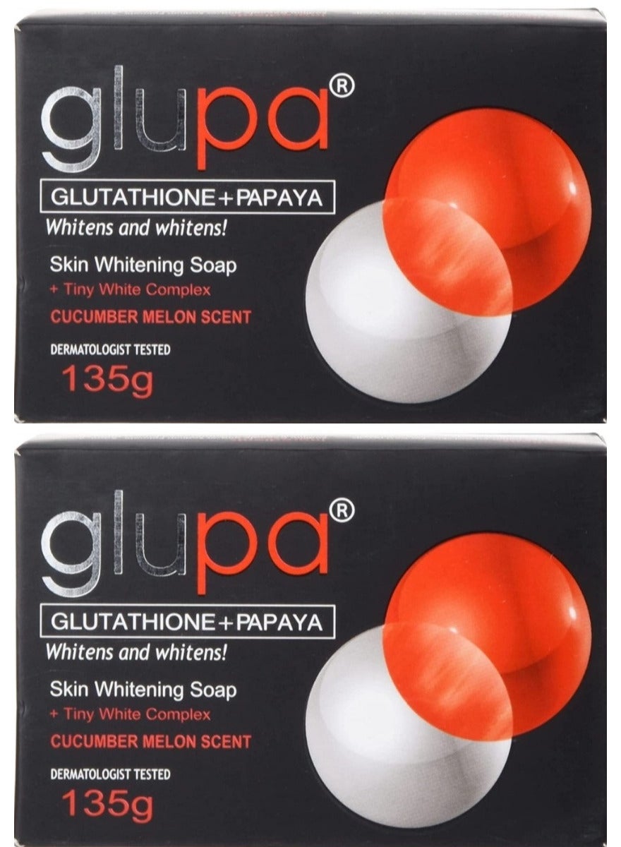 Glupa Two Pieces Of Glutathione Papaya Skin Whitening Soap 135x2 g ...