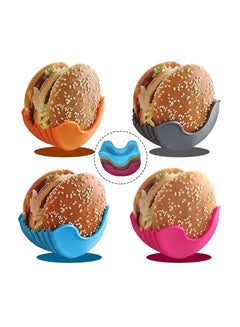 Generic 4 Reusable Burger Clips, Retractable Burger Holder Box, Touch ...