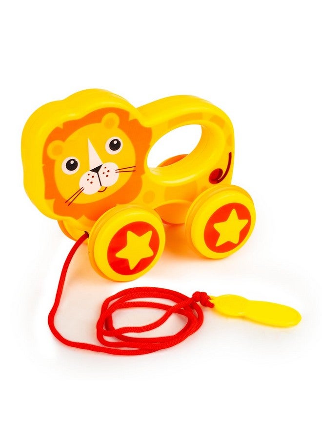 RATNA'S Ratna's Leo The Lion Pull Along Toddler Toy, Encourages Baby ...