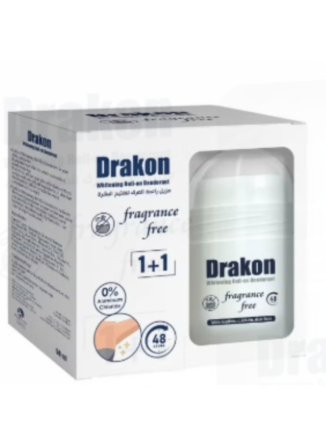 DRAKON Drakon Whitening Roll-on Deodorant Fragrance Free 1+1 | Best ...