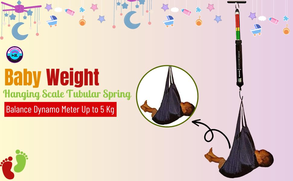 Amazecare Baby Weight Hanging Scale Tubular Spring Balance Dynamo Meter ...