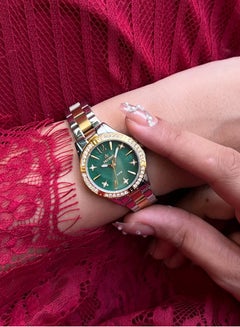 Devushi Elegant wrist watch decorated with zircon stones and an ...