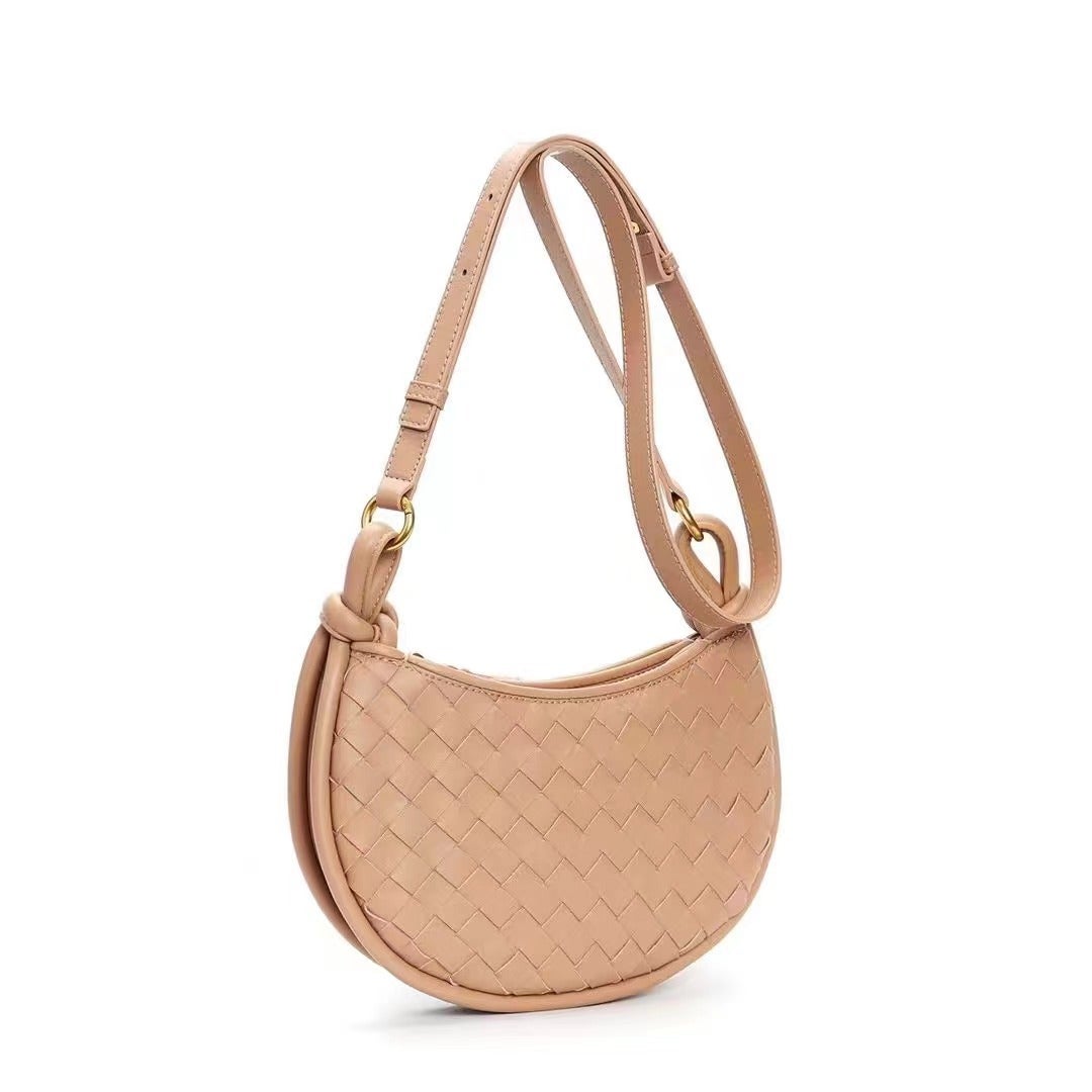 Generic Casual Fashion Woven Crossbody Bag Women'S Bag Genuine Leather ...