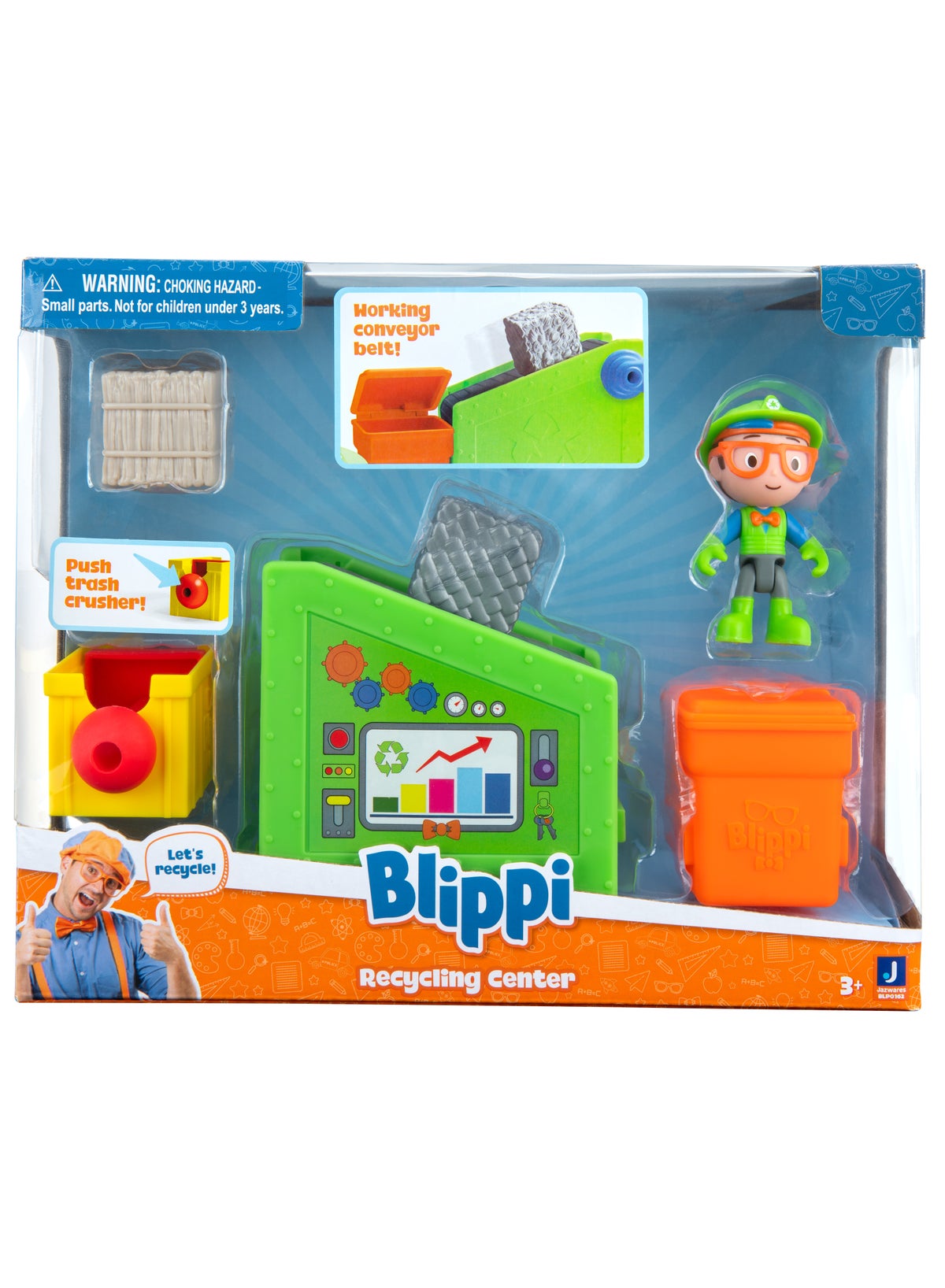 Blippi Blippi Little Recycling Center Playset | Interactive Playset ...