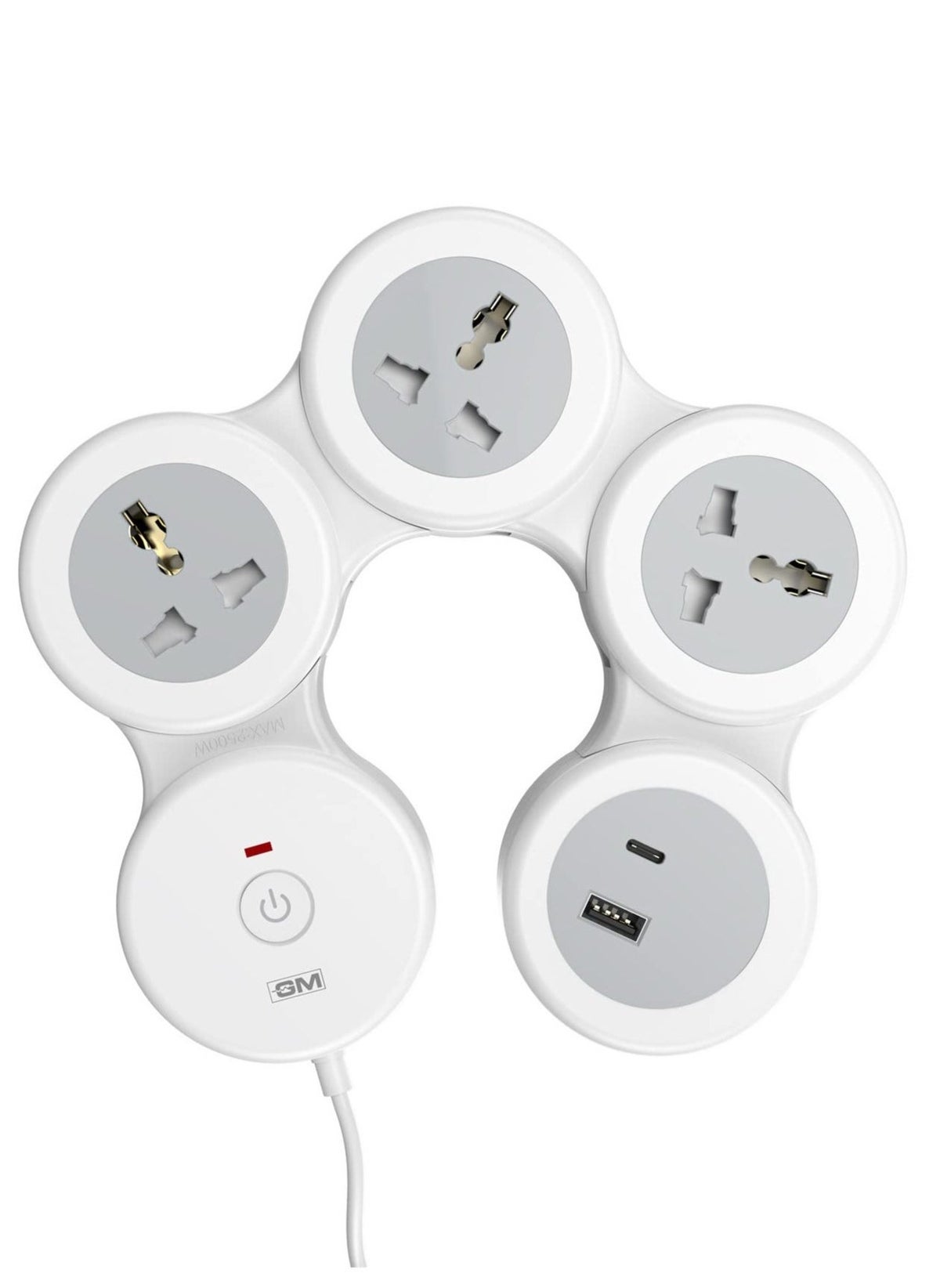 BGM GM 4+1 G-Hoop Spike Guard with C & A Type USB-Master Switch ...