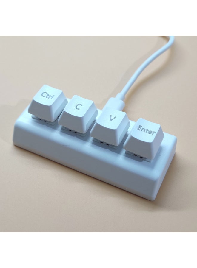 Generic 4-Key Mini Mechanical Keypad Select All Copy And Paste One-Key ...