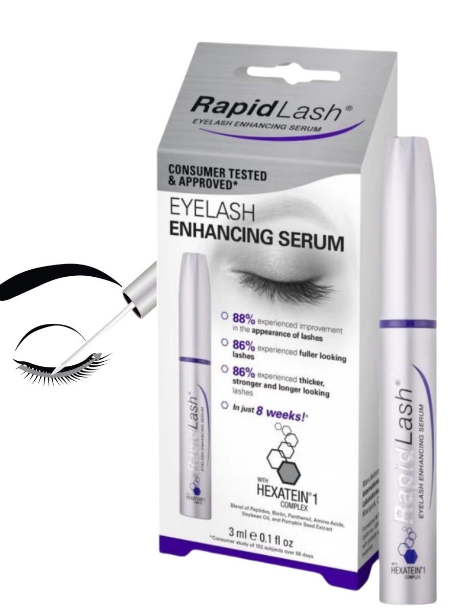 Rapid Lash 3ml Eyelash Enhancement Serum Rapidly Lengthens and Thickens Lashes | Best Price KSA ...