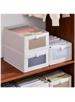XiuWoo 3 Pcs 7 Grids Foldable Wardrobe Clothes Organizers, Drawer ...
