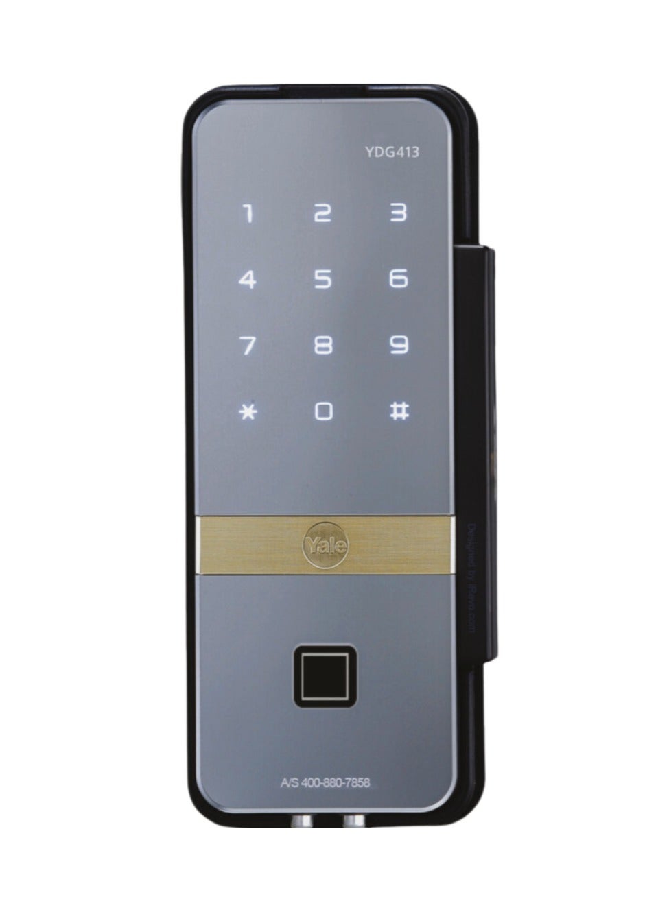 Yale Glass Door Lock for Keyless Access YDG413A Glass Door Lock ...