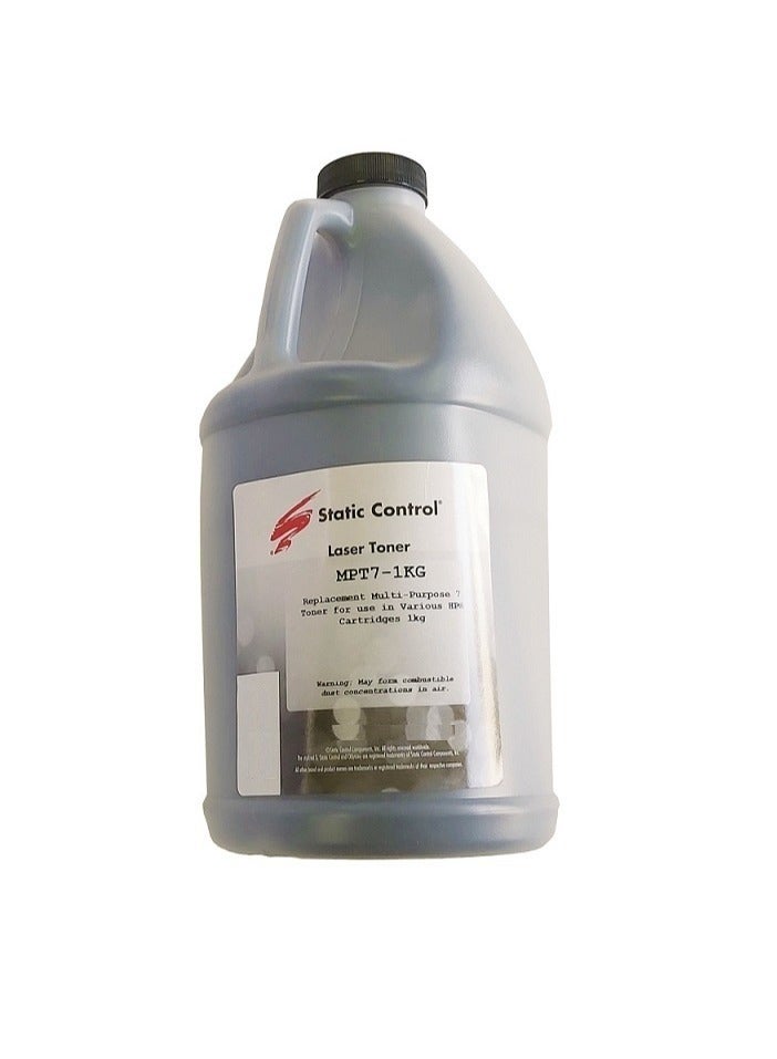 Static Control MPT7 Black Laser Refill Toner Powder One KG for 85A 35A ...