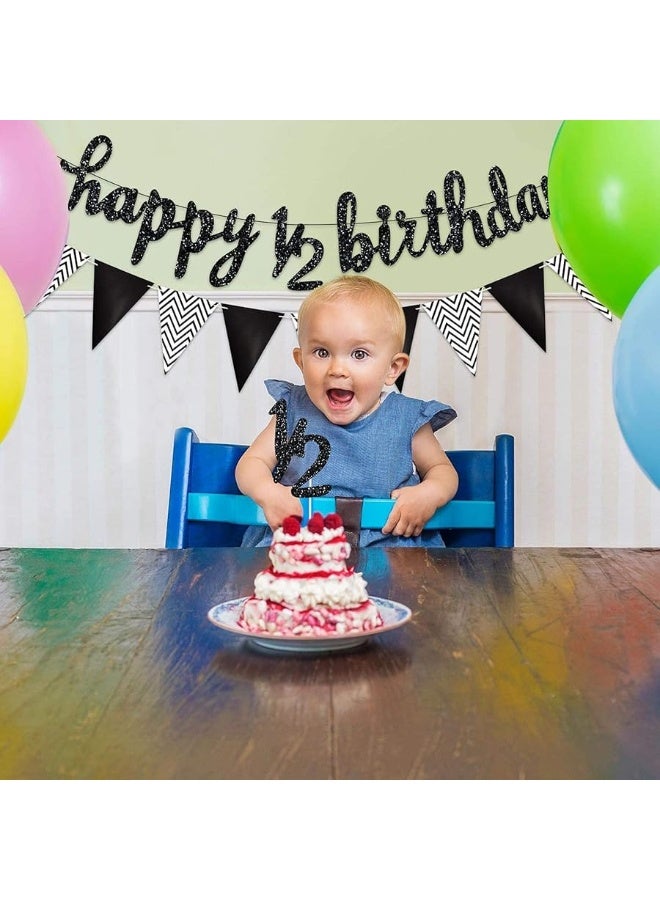 تسوق BOAO و6 Months Banner Happy Birthday Banner Happy 1/2 Birthday ...