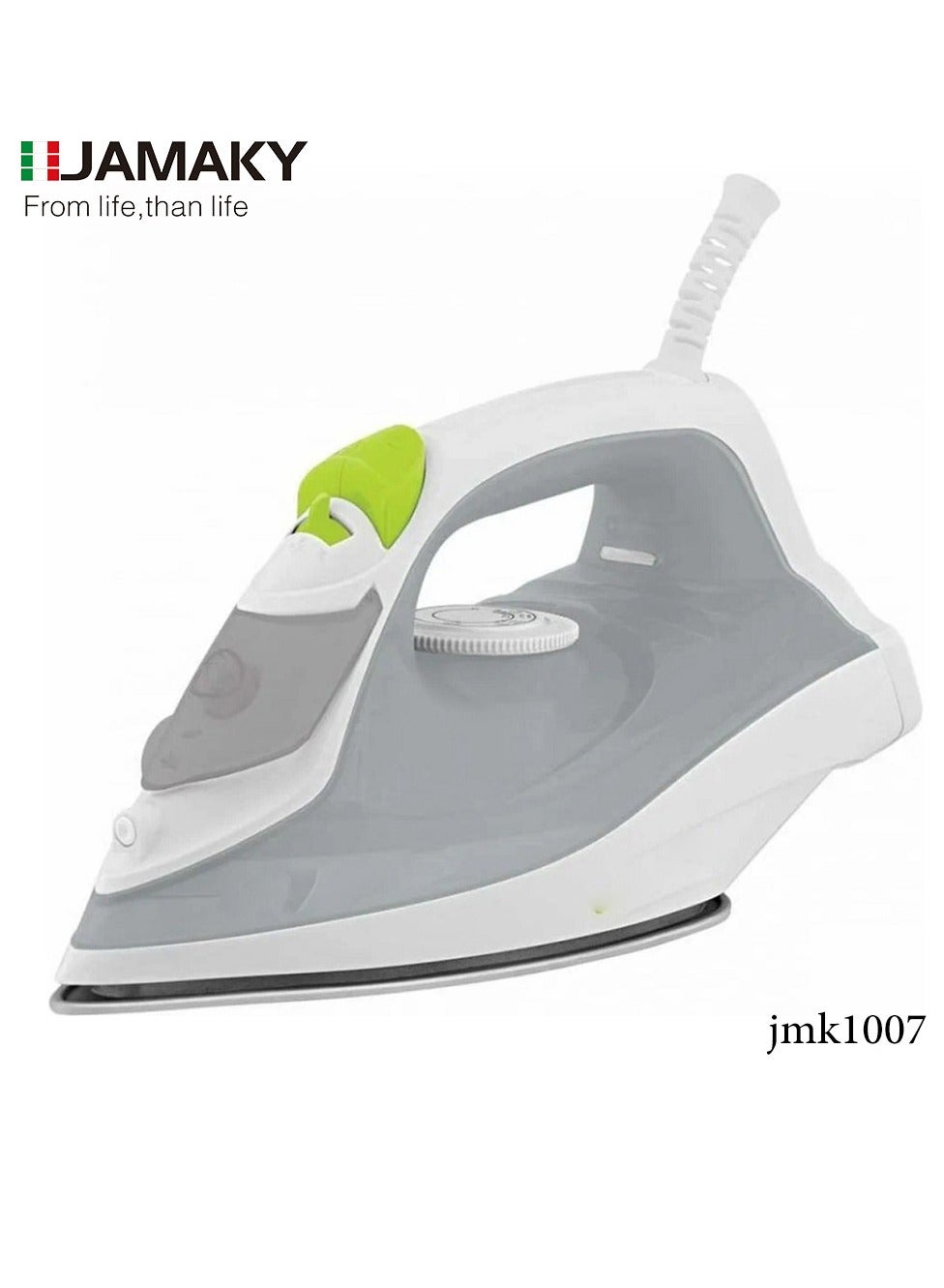 JAMAKY Italy Steam Iron 2800W , JMK1007 - Grey with Italian technology ...