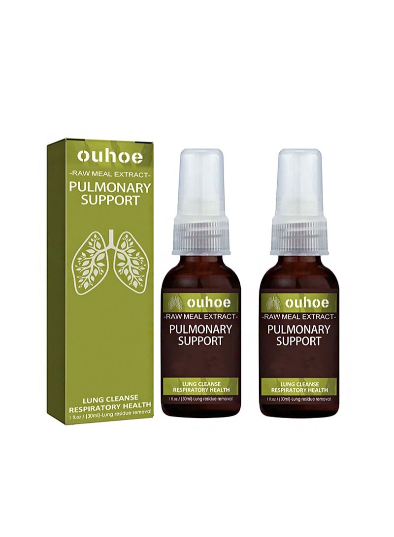 OUHOE 30ml Herbal Lung Cleanse Spray, Pulmonary Support Spray, Relieve ...