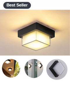 XiuWoo 1-Pack Wall Light Ip65 Outdoor Cube Pc Wall Washer LED Frosted ...