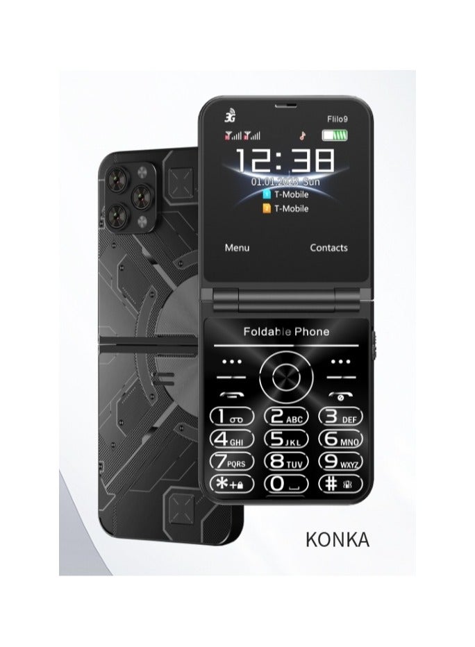 KONKA Foldable Flip Phone for Seniors with Keypad and Essential ...