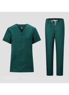 Generic Man Solid V Neck Medical Scrubs Set，Medical Uniform Stretch ...