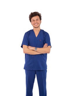 APEX Dark Steel Blue Classic Male Scrub Egypt | Cairo, Giza