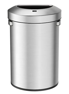 EKO Urban Semi-Round Open Top Waste Bin, Stainless Steel Half Round ...