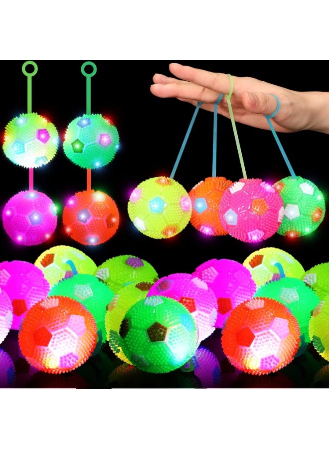 Generic LED Light Fidget Spiky Soccer Ball Stress Relief Balls LED ...
