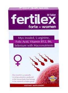Vox Dei Labs FERTILEX FORTE WOMEN TABLET-MYO INOSITOL,L-ARGININE,FOLIC ...
