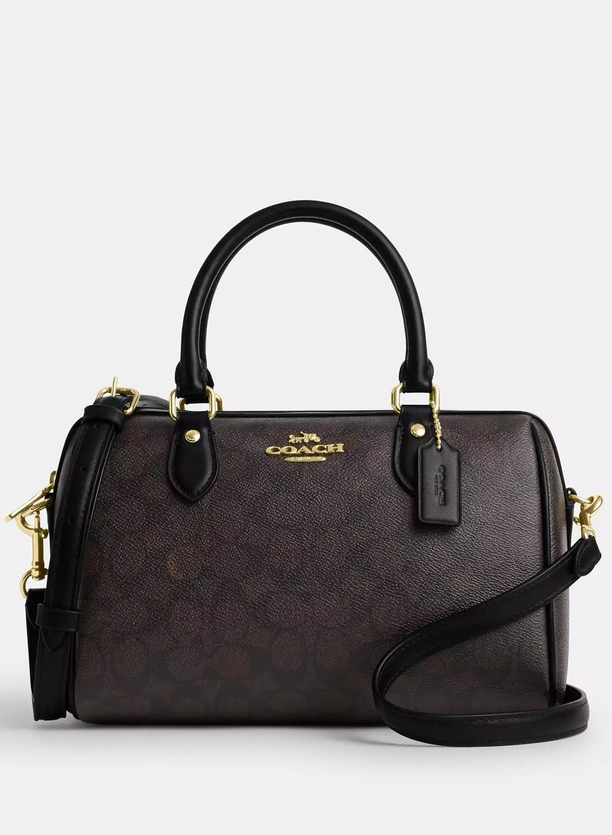 coachoutlet Coach Rowan Satchel Bag In Signature Canvas, Women's Tote ...