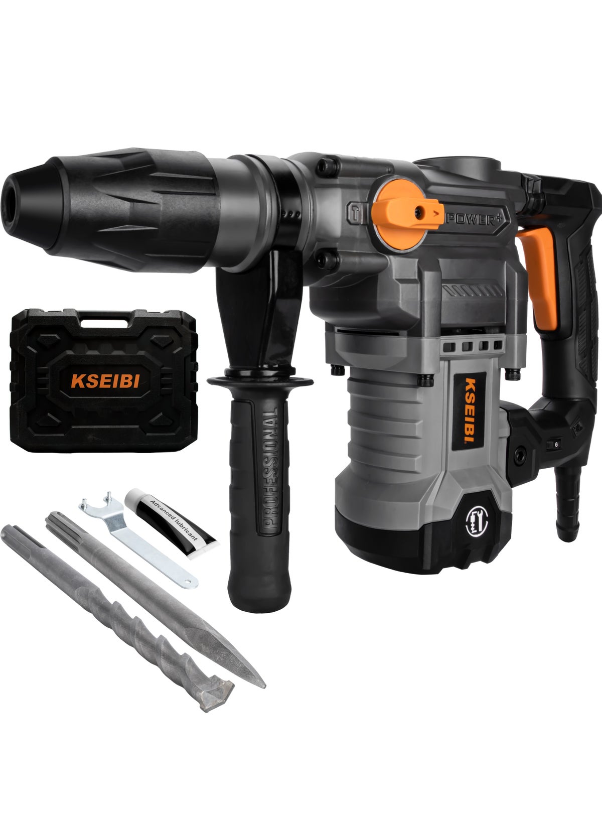 KSEIBI Rotary Hammer 1600W with Speed 0-630 Rpm, Heavy Duty Hammers w ...
