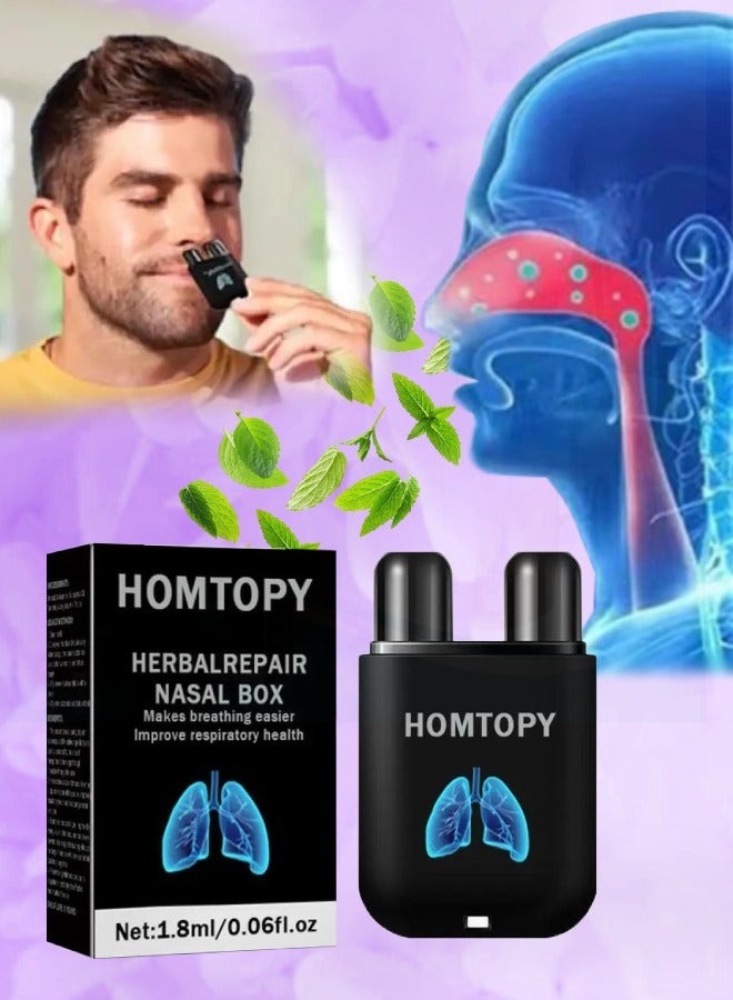 HOMTOPY Herbal Repair Nasal Box for Liver Health Care Liver Air Nasal ...