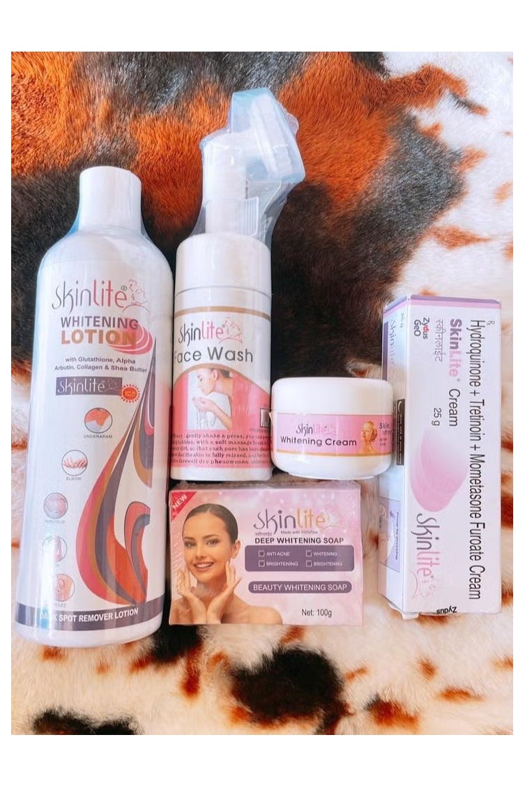 SKINLITE Skinlite Set of 5 pcs of day cream, night cream, face wash ...