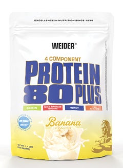 Weider Protein 80 Plus - 500g, Banana Flavor - Premium Multi-Component ...