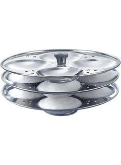 Tuelip Stainless Steel 3-Rack Idli Stand, Makes 12 Idli Capacity, Idli ...