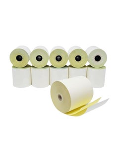YASHTECH 76x70mm, 2 Ply KOT Carbonless Roll, White & Yellow, Kitchen ...