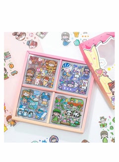 Generic Stickers Set, 100 Pcs Cute Cartoon Girl Animal Stickers, Kawaii ...