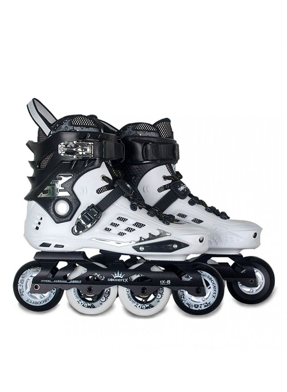 Soccerex Professional Inline Skates Shoes White | Best Price UAE ...
