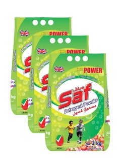 SAF Detergent 3kg, Green Pack of 3 – Eco-Friendly, Powerful Laundry ...