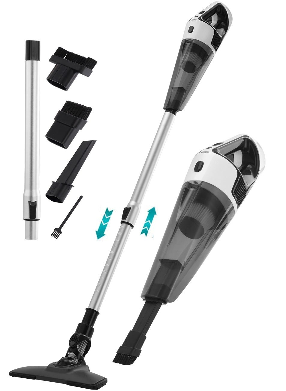 Luttec Luttec 4.5M Corded Stick Vacuum Cleaner, 300W 11KPA Power Stick ...