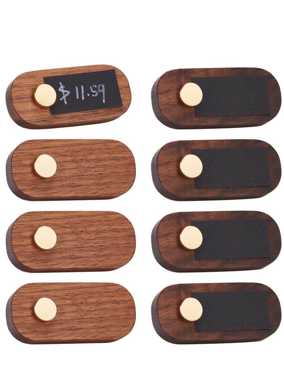 Generic Price Tag Display Stands, 8 Sets Wood Price Tag Mini Chalkboard ...