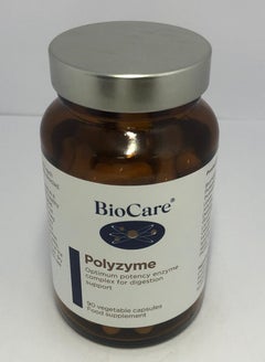 Biocare Polyzyme Optimum Potency Enzyme Complex For Digestion Support 90 Vegetable Capsules Food ...